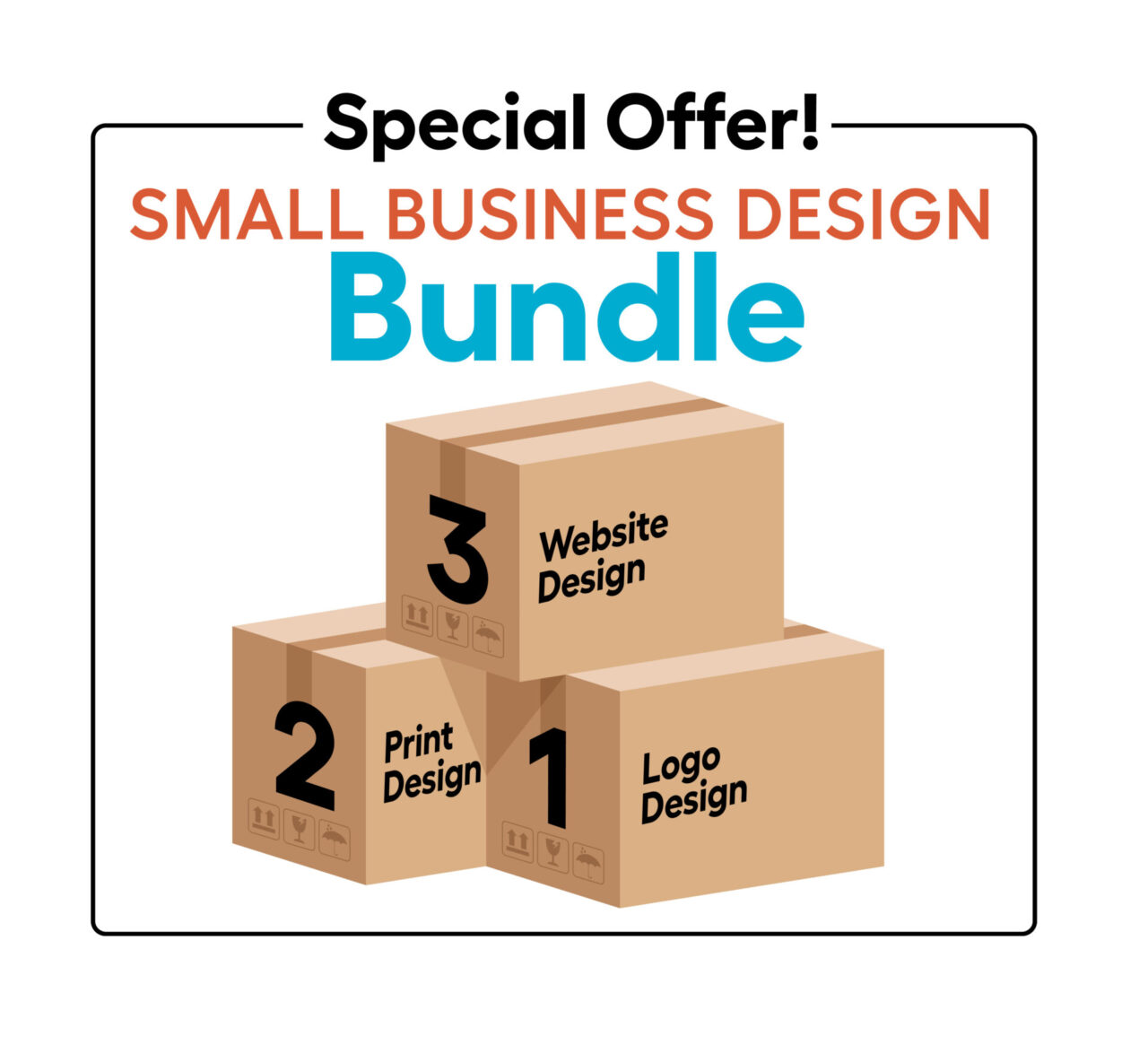 Small Business Design bundle logo print website design Save - 5by5 ...